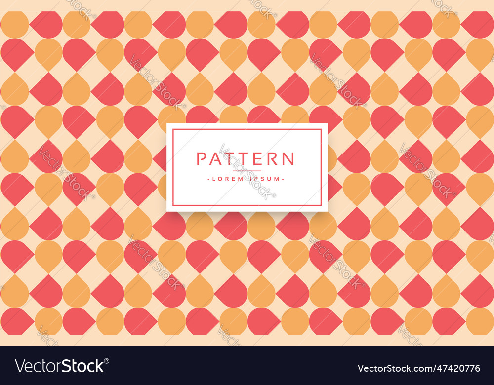 Geometric shape pattern design Royalty Free Vector Image
