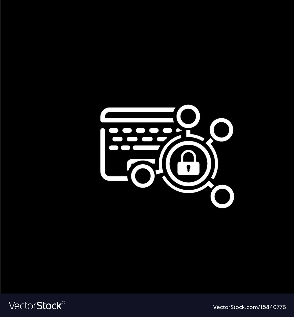 High security level icon flat design Royalty Free Vector