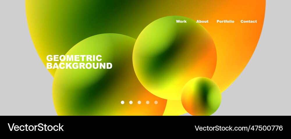 Round shapes and circles geometric abstract Vector Image