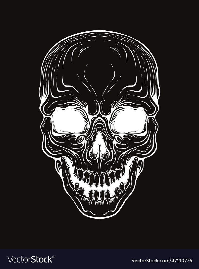 Scull Royalty Free Vector Image - VectorStock