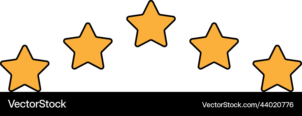 Star review rating icon Royalty Free Vector Image