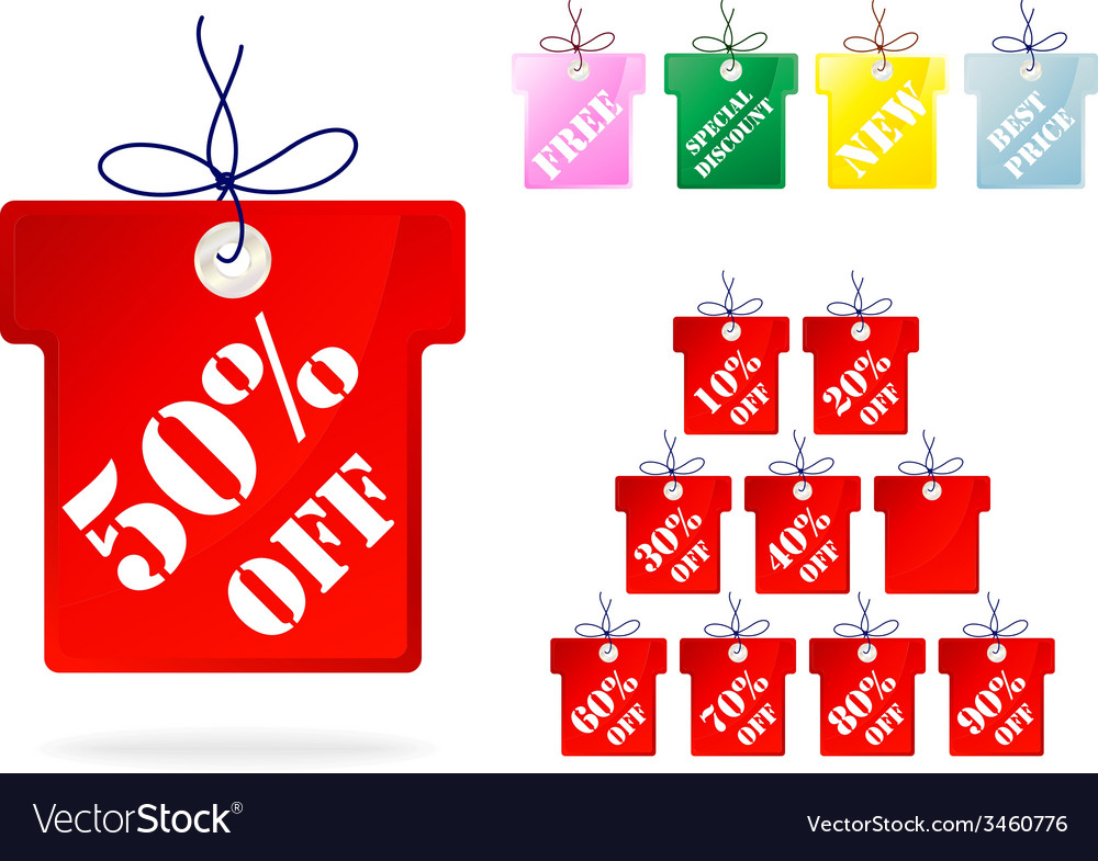 Tag set Royalty Free Vector Image - VectorStock