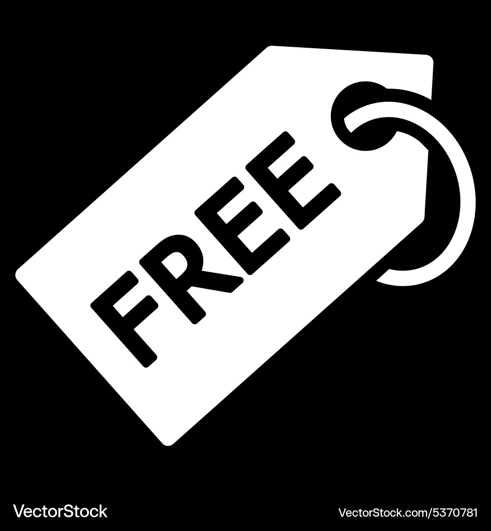 Free tag icon Royalty Free Vector Image - VectorStock