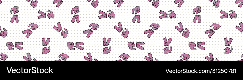 Hand drawn cute bed time pajamas seamless Vector Image