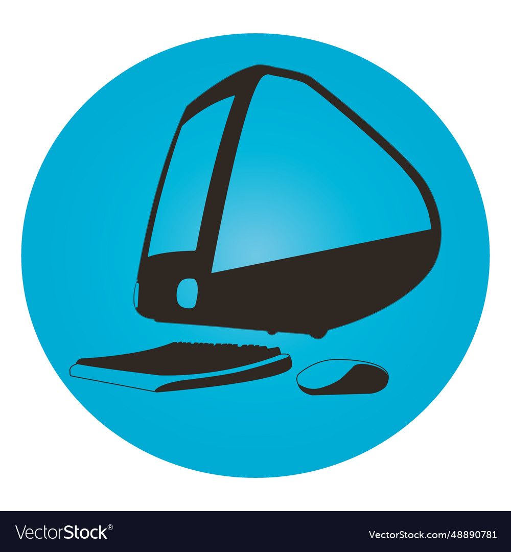 Imac 1998 computer Royalty Free Vector Image - VectorStock