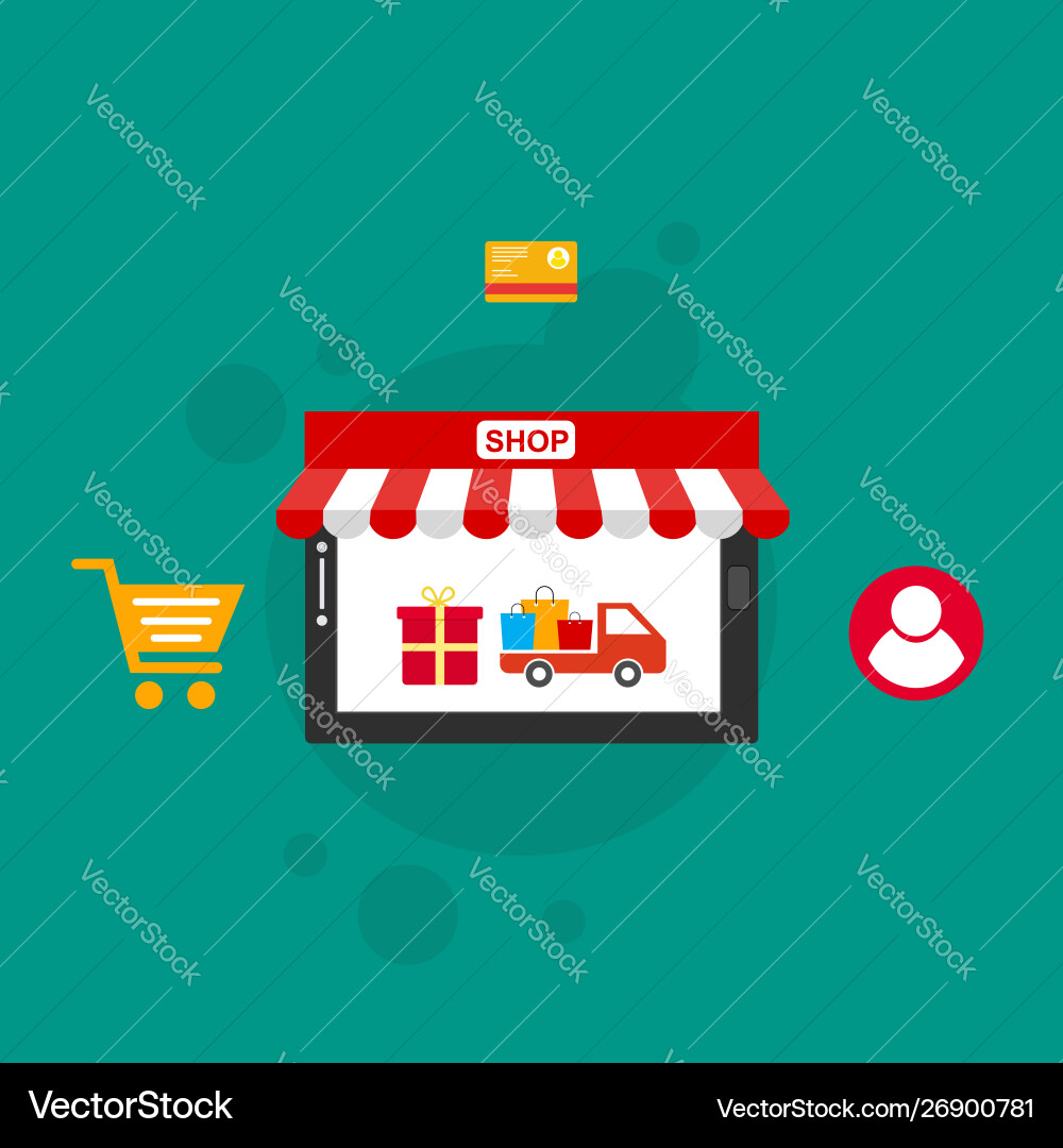 Modern flat design people and business concept Vector Image