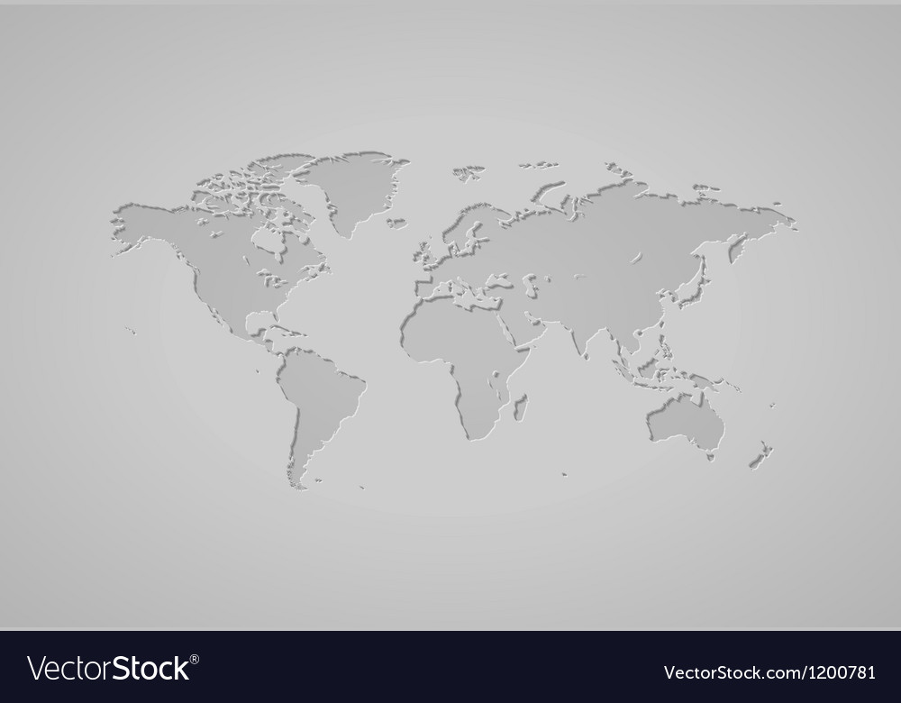 World map Royalty Free Vector Image - VectorStock