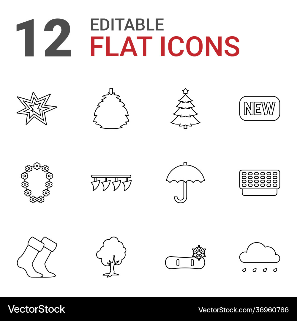 12 season icons Royalty Free Vector Image - VectorStock