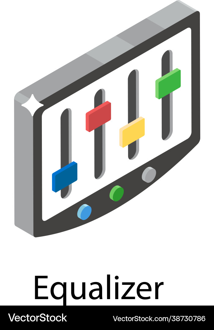 Equalizer Royalty Free Vector Image - VectorStock