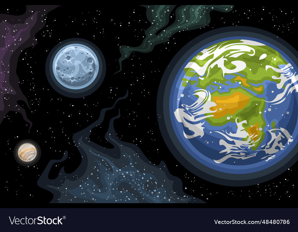 Fantasy space chart Royalty Free Vector Image - VectorStock