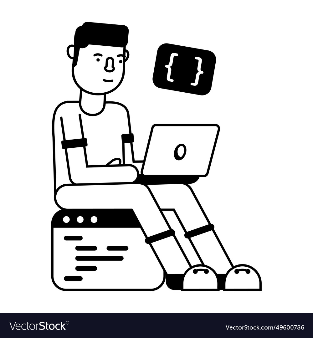 Site coding Royalty Free Vector Image - VectorStock