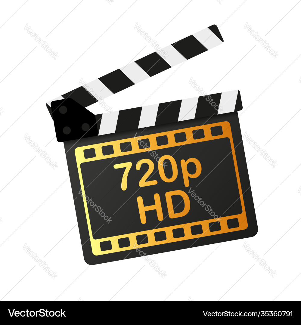 720p hd modern technology signs Royalty Free Vector Image