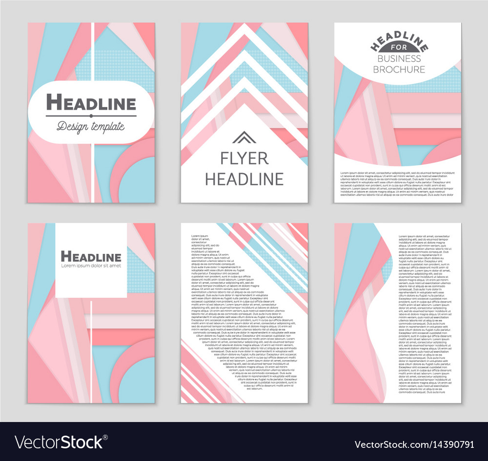 Abstract layout background set for art Royalty Free Vector
