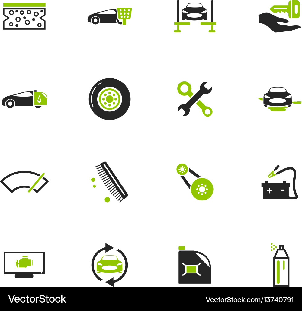 Car shop icons set Royalty Free Vector Image - VectorStock
