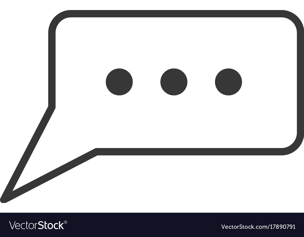 Chat bubble Royalty Free Vector Image - VectorStock