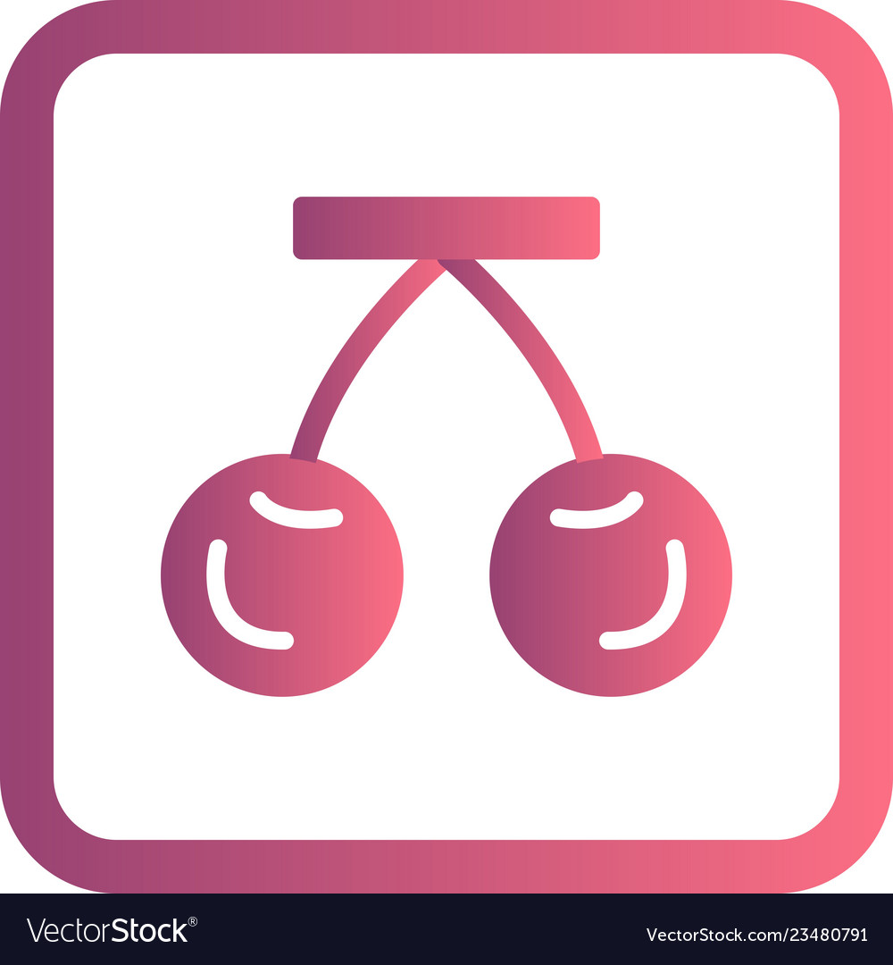 Cherry icon Royalty Free Vector Image - VectorStock