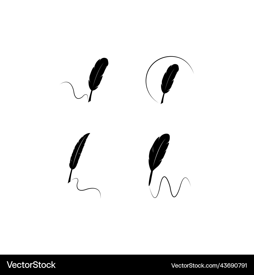 Feather pen Royalty Free Vector Image - VectorStock