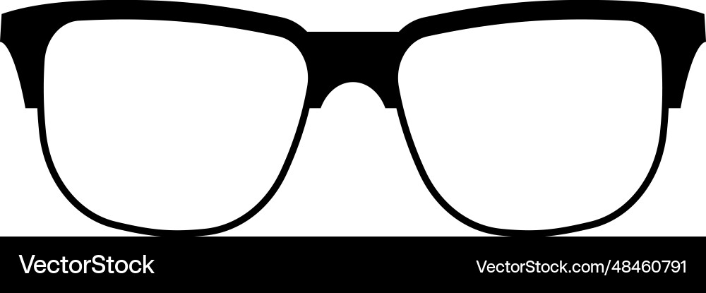 Modern eyeglasses frame black fashion optical Vector Image