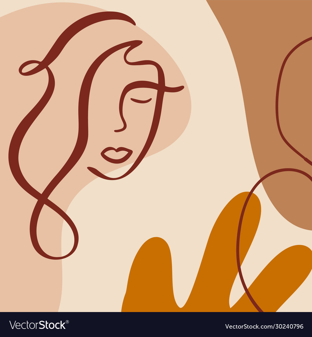 Abstract creative face background Royalty Free Vector Image