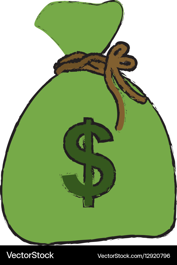 Bag of money Royalty Free Vector Image - VectorStock