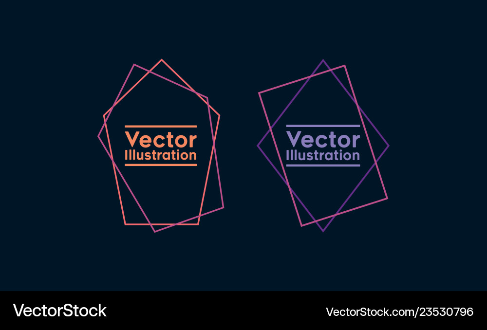 Business card with lines and figures Royalty Free Vector