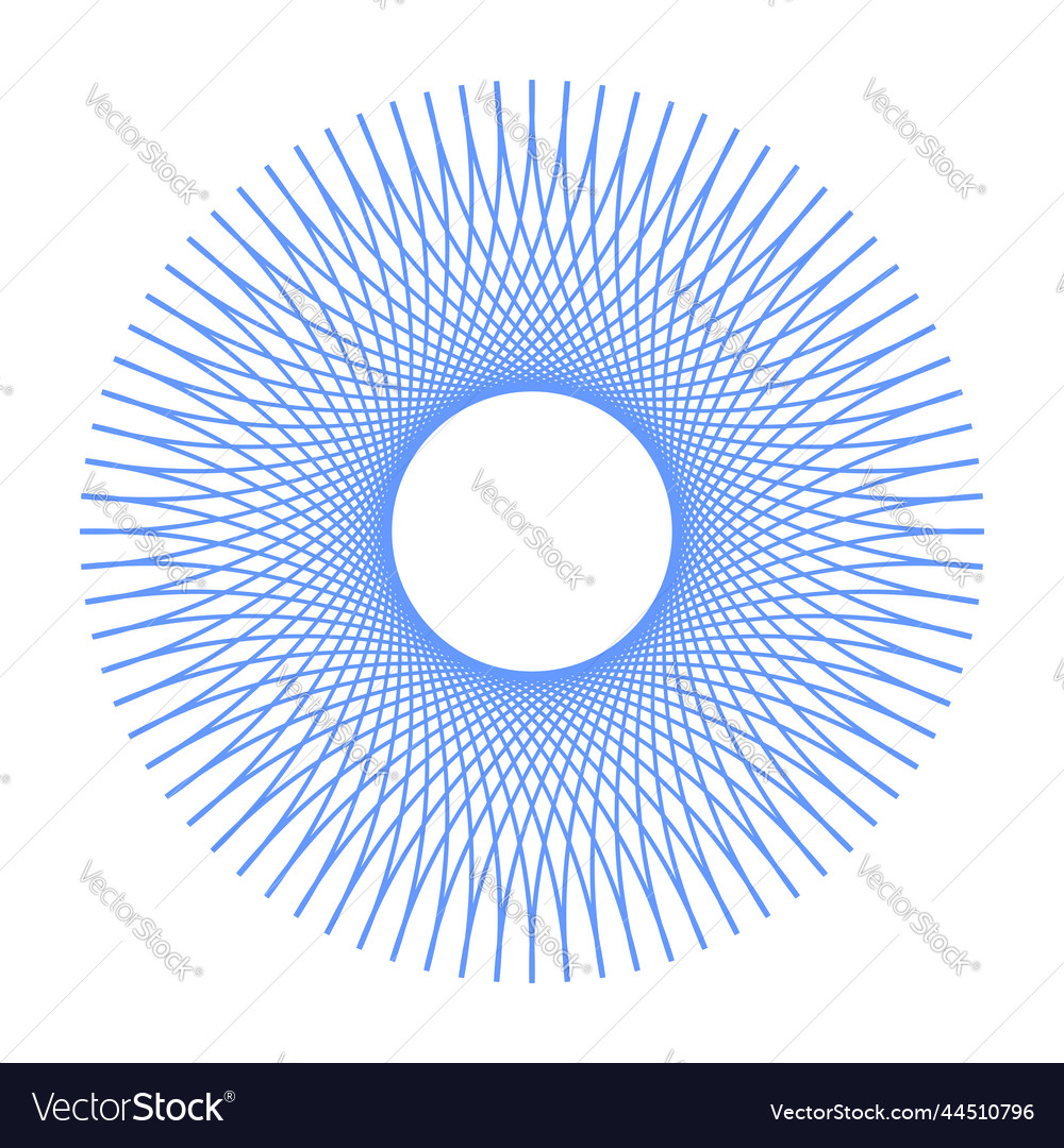 Circle radial pattern Royalty Free Vector Image
