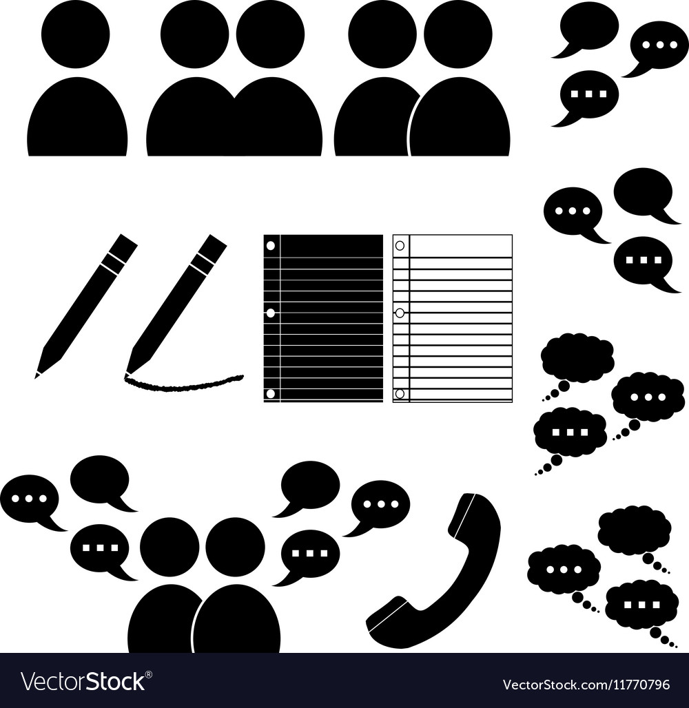 Communication PAck Royalty Free Vector Image - VectorStock