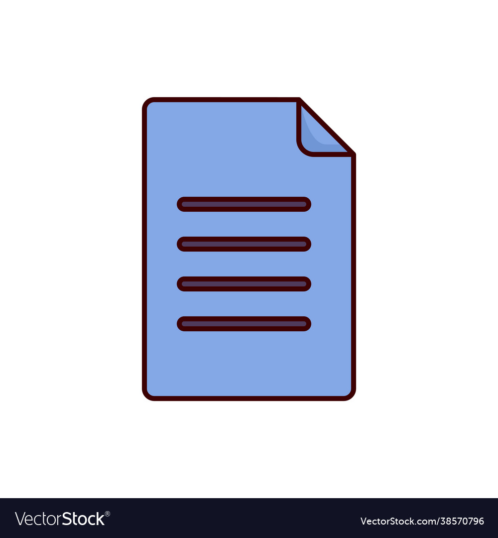 Document icon file Royalty Free Vector Image - VectorStock