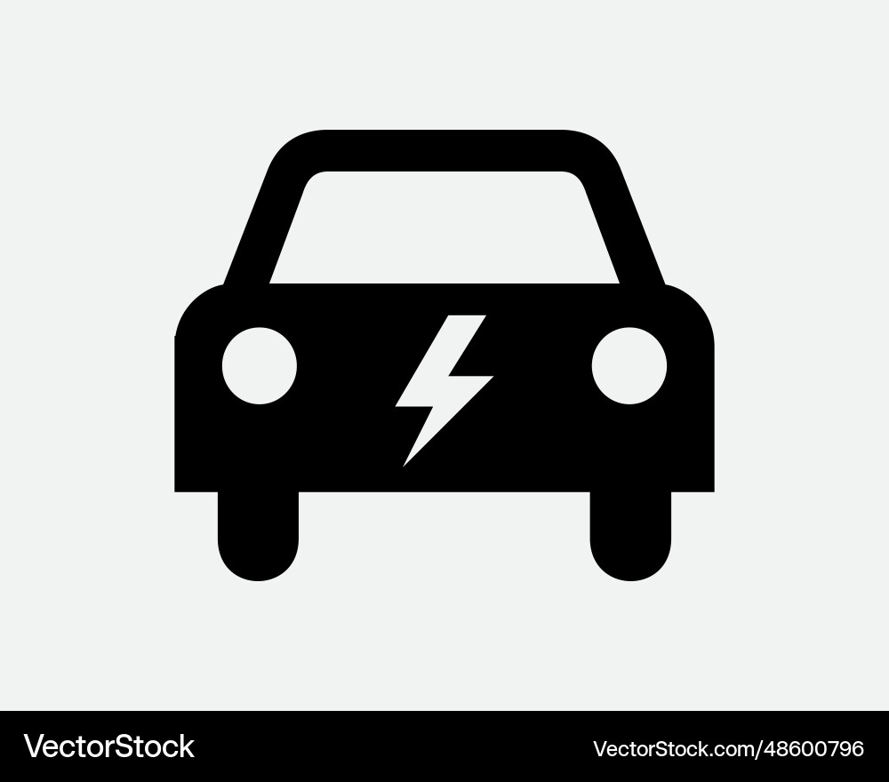 Ev car icon electric vehicle electrical automobile