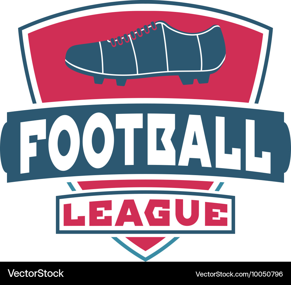 Football logo badge Royalty Free Vector Image - VectorStock