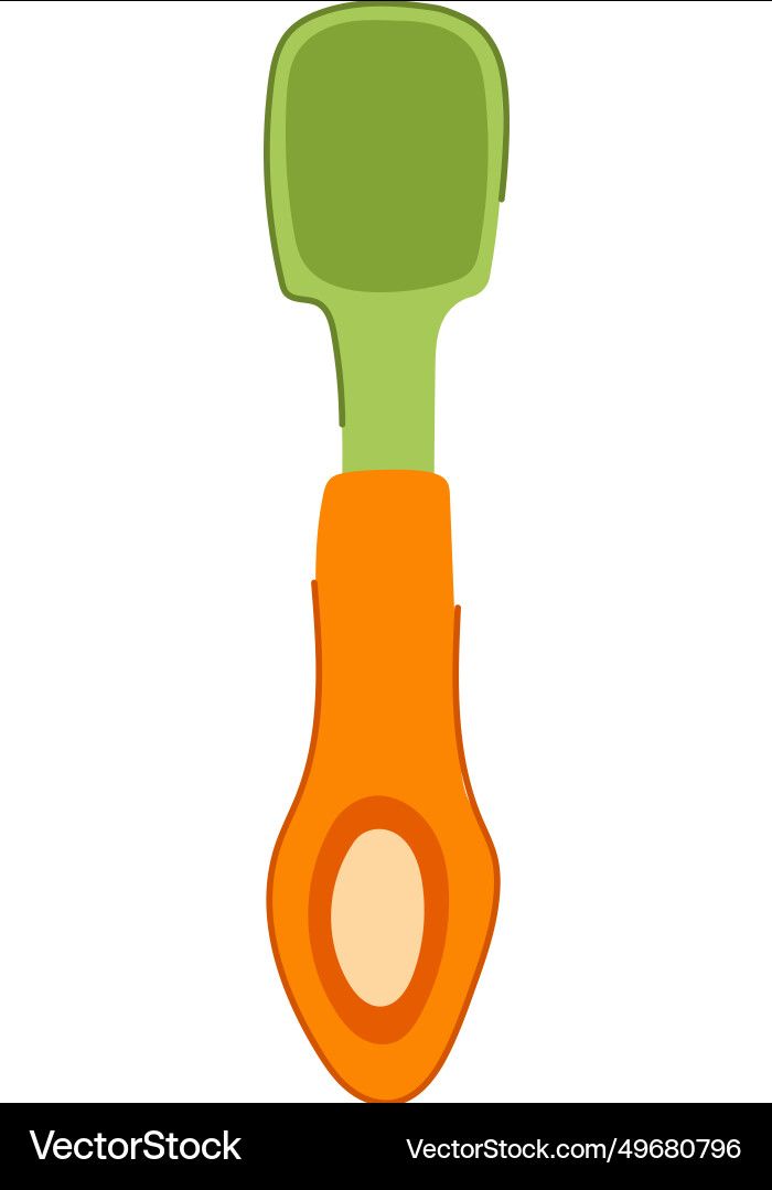 Meal toddler spoon cartoon Royalty Free Vector Image