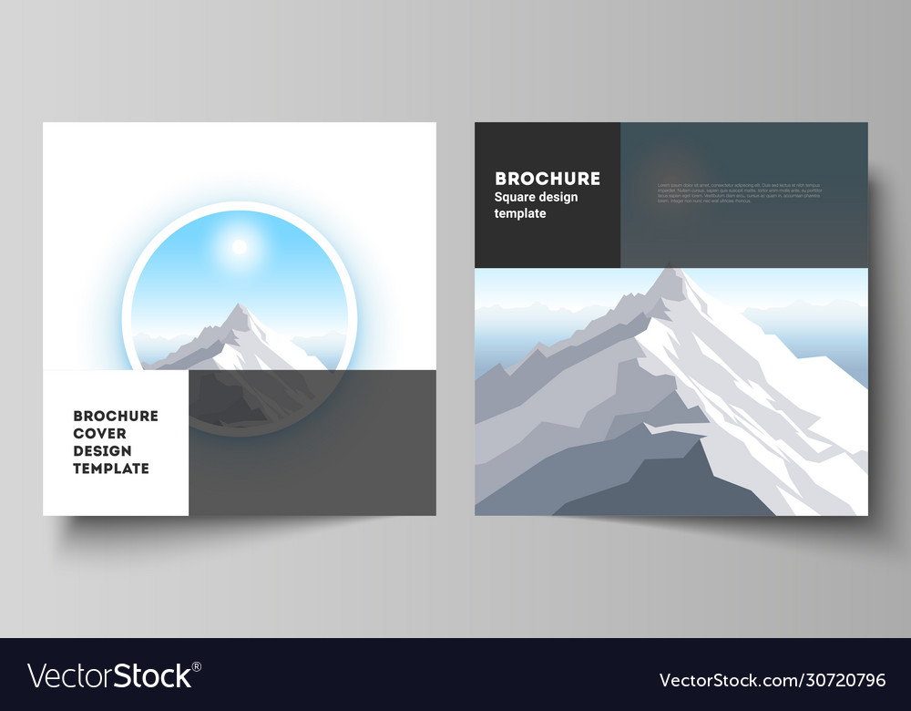 Minimal layout two square format Royalty Free Vector Image