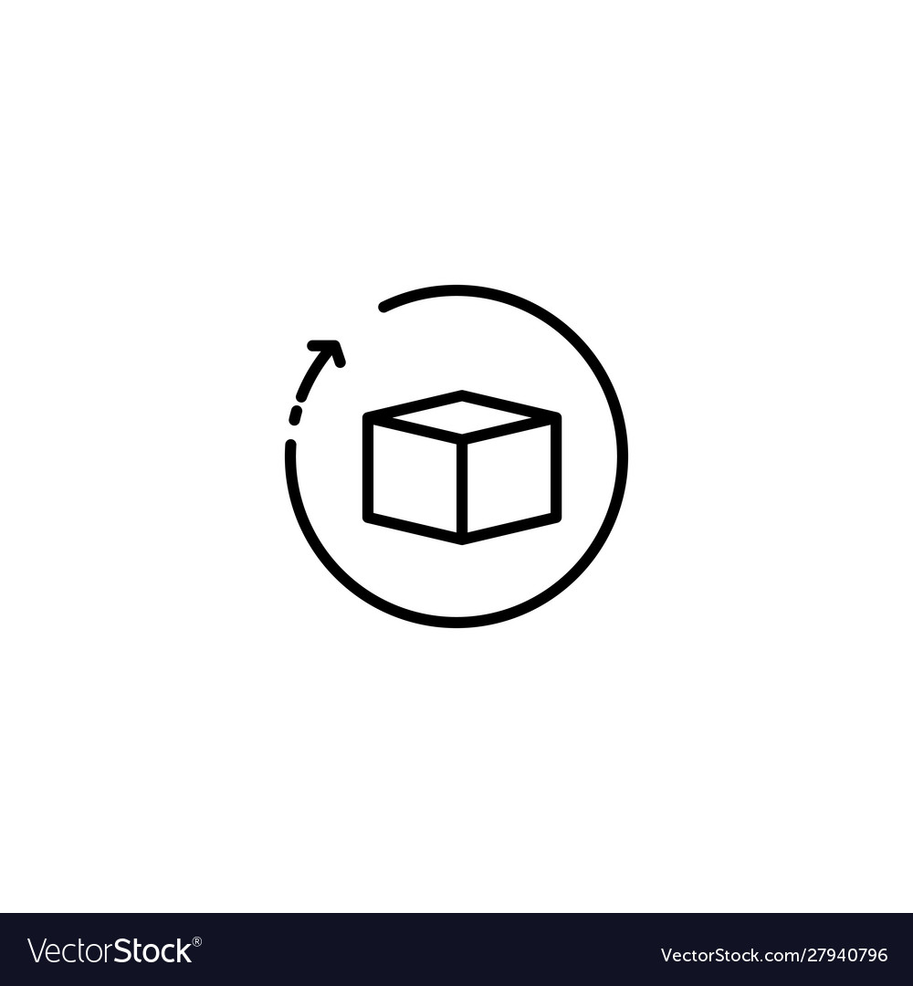 Return delivery icon Royalty Free Vector Image