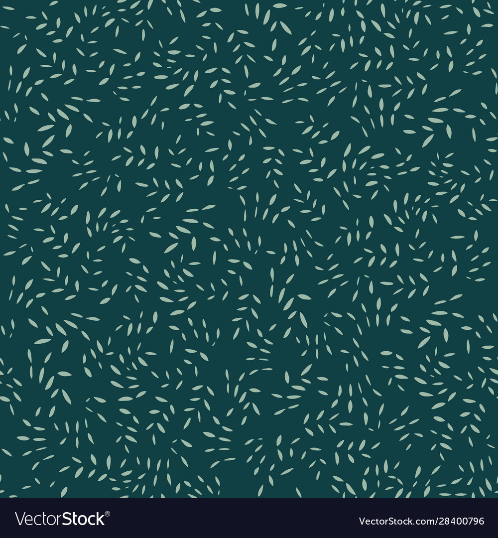 Seamless doodle leaf repeat pattern Royalty Free Vector