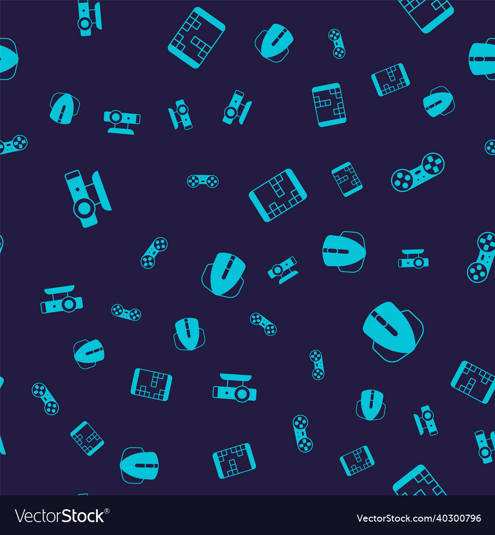 Set Web Camera Game Controller Or Joystick Vector Image