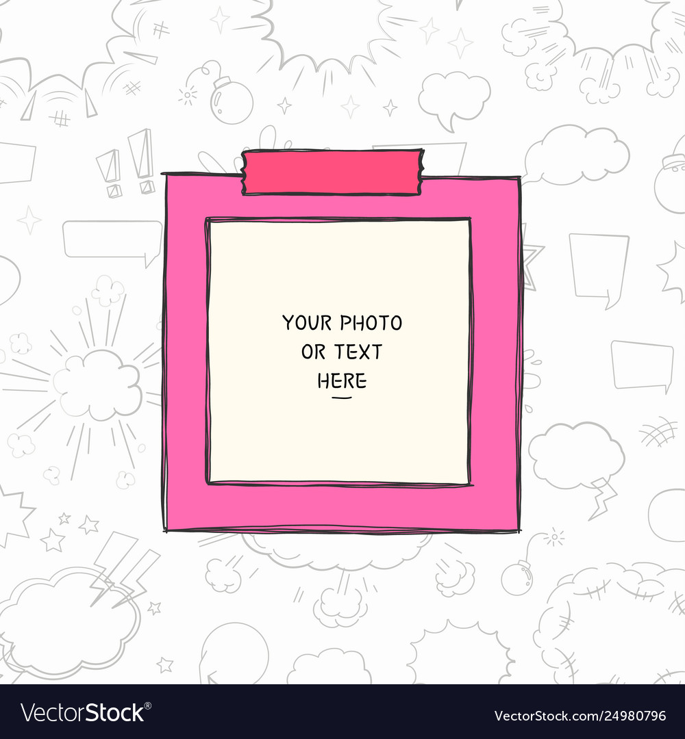 Template photo frames Royalty Free Vector Image