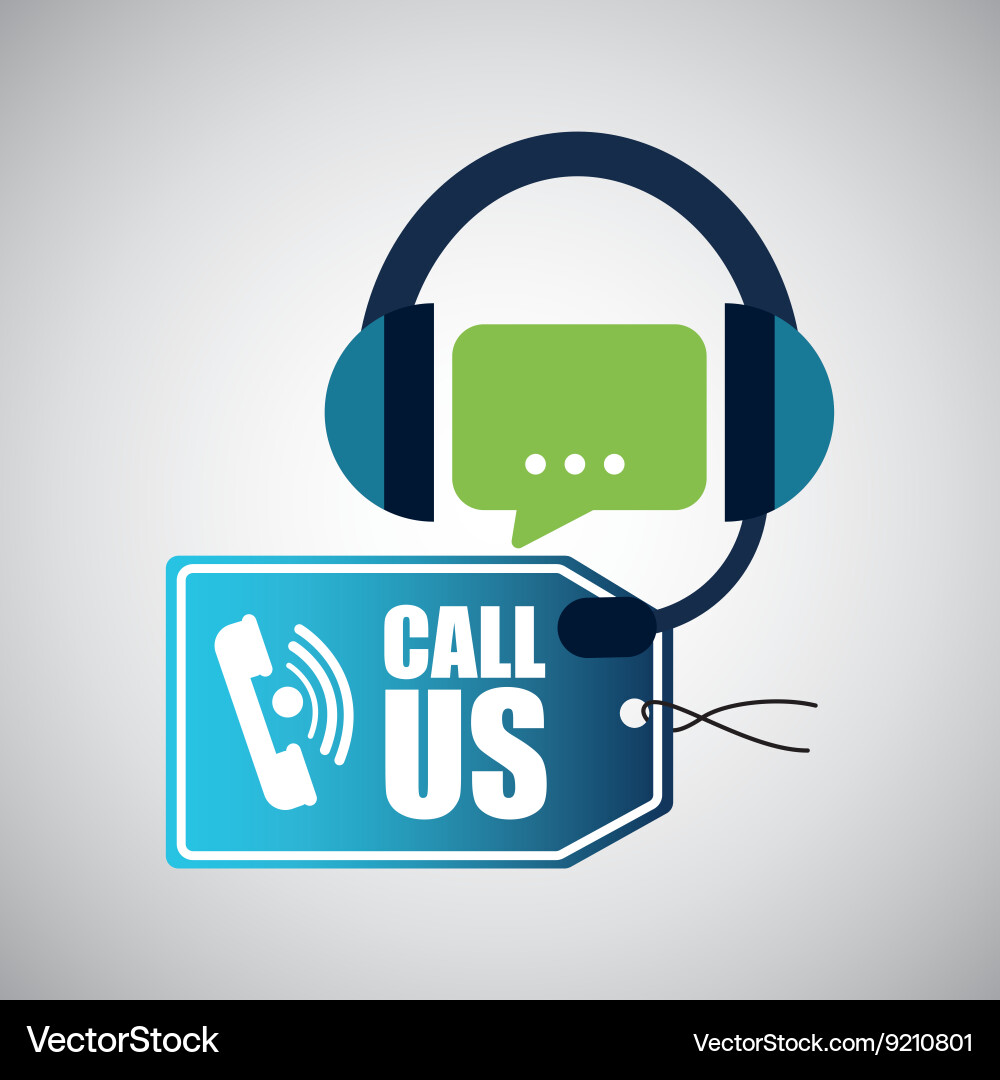 Call center design customer service icon Vector Image