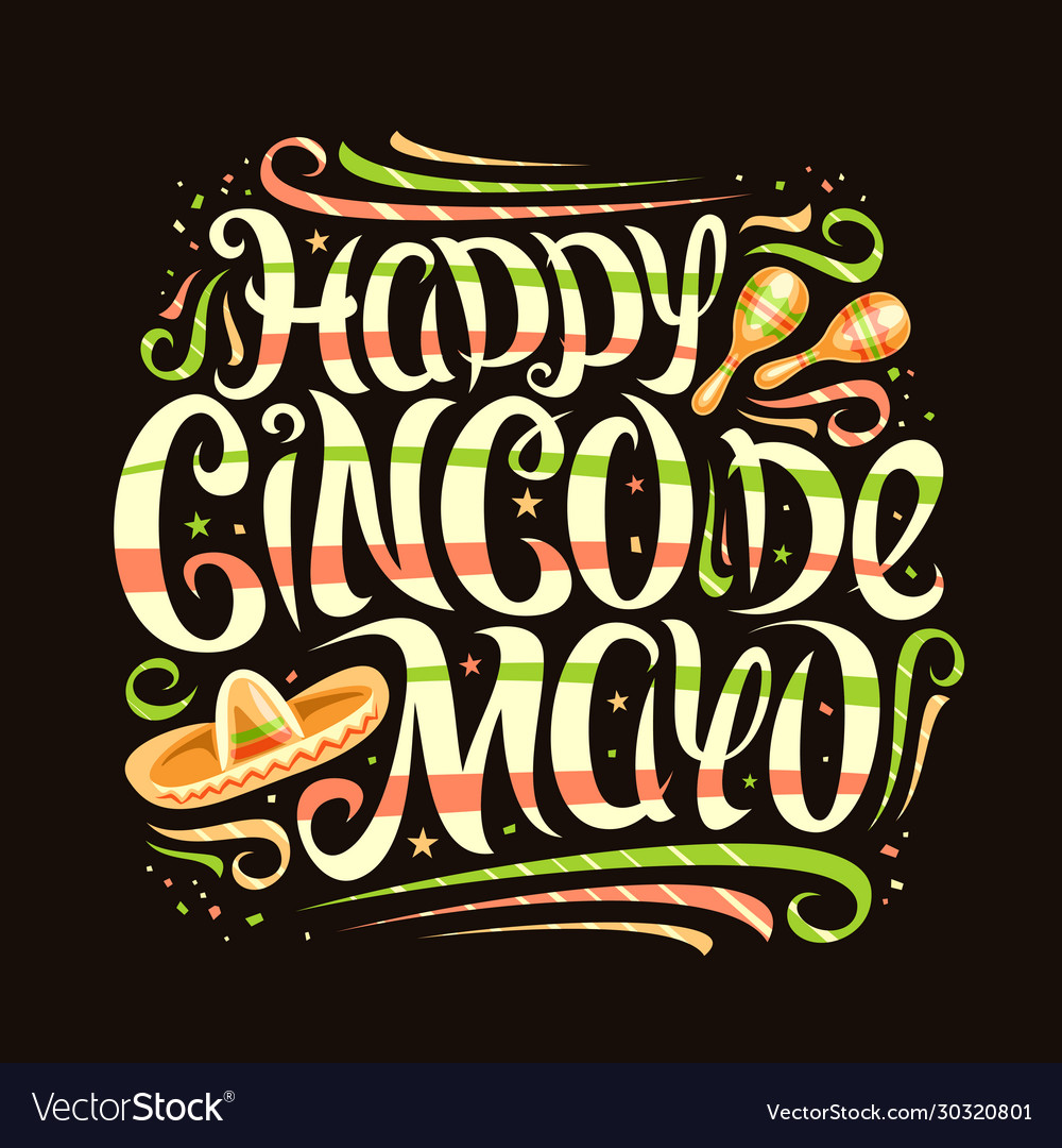 Greeting card for cinco de mayo Royalty Free Vector Image