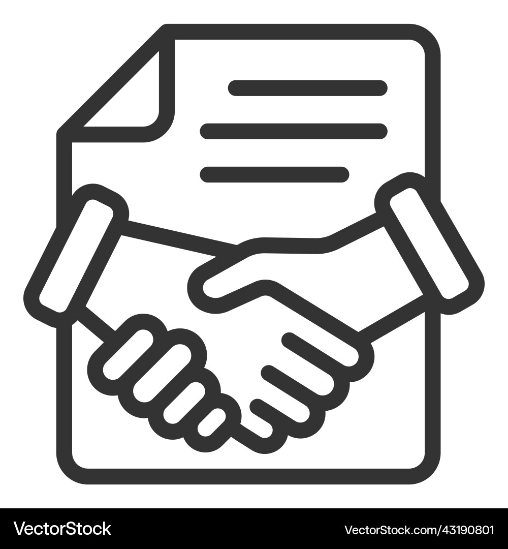 Handshake Royalty Free Vector Image - VectorStock