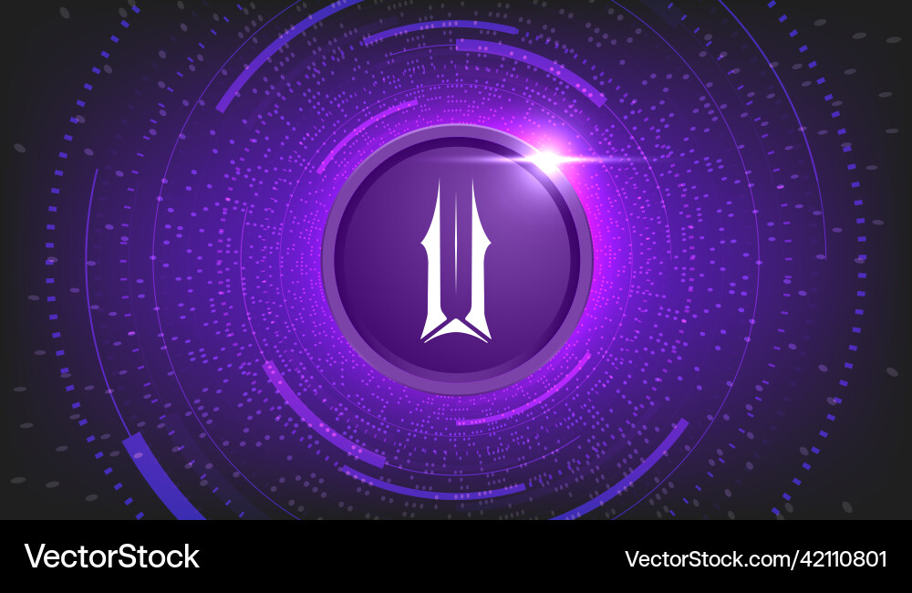 Illuvium ilv banner ilv coin cryptocurrency Vector Image