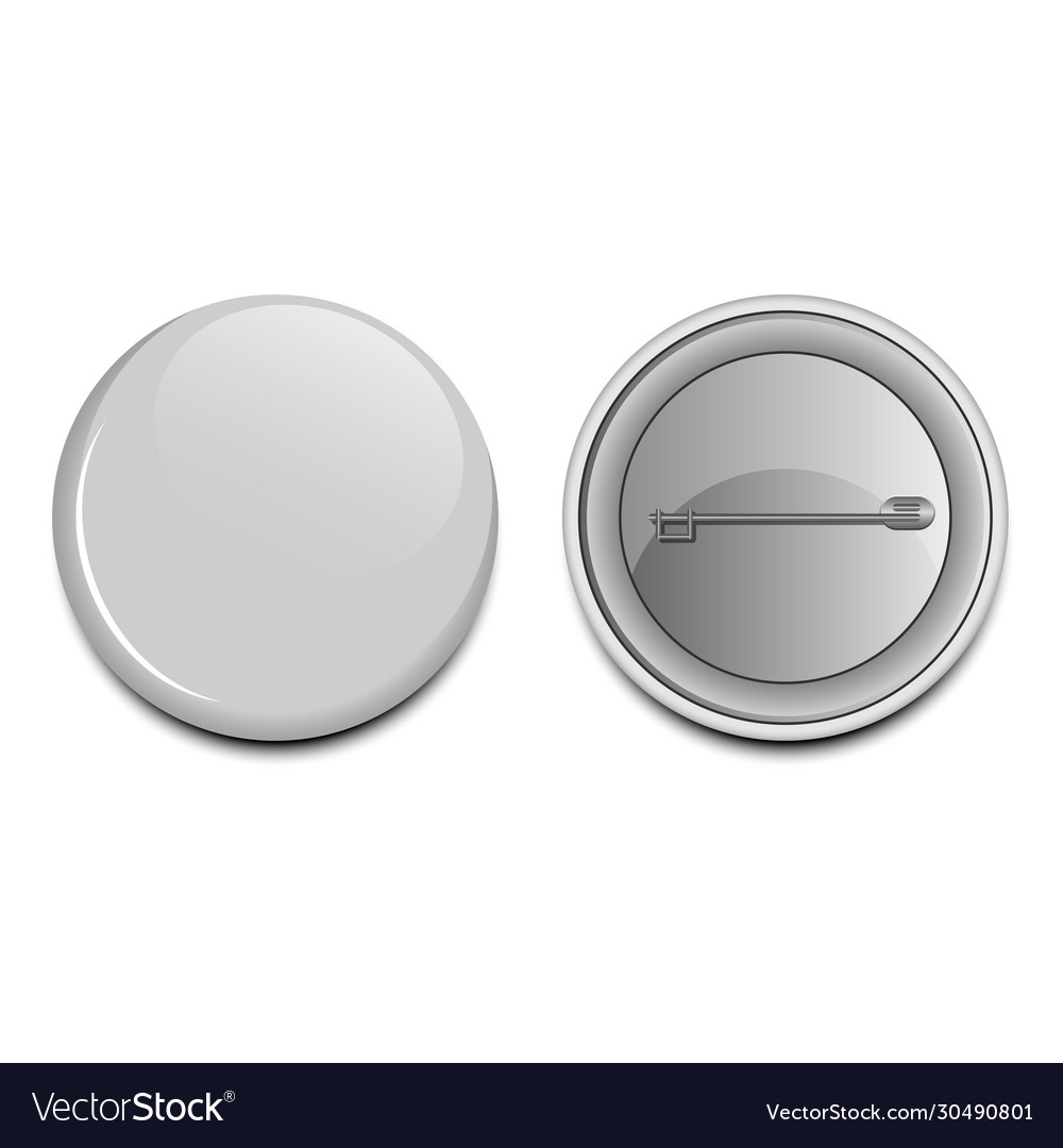 Pin button Royalty Free Vector Image - VectorStock