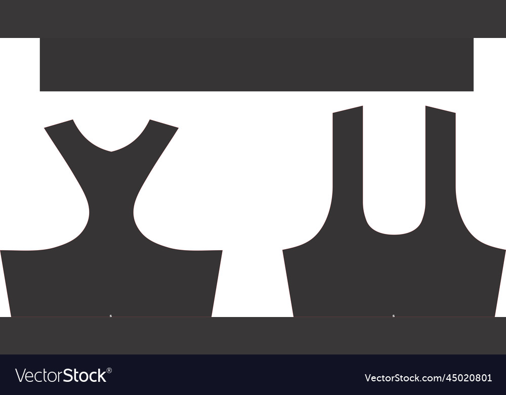 Small size bra patterns templates Royalty Free Vector Image