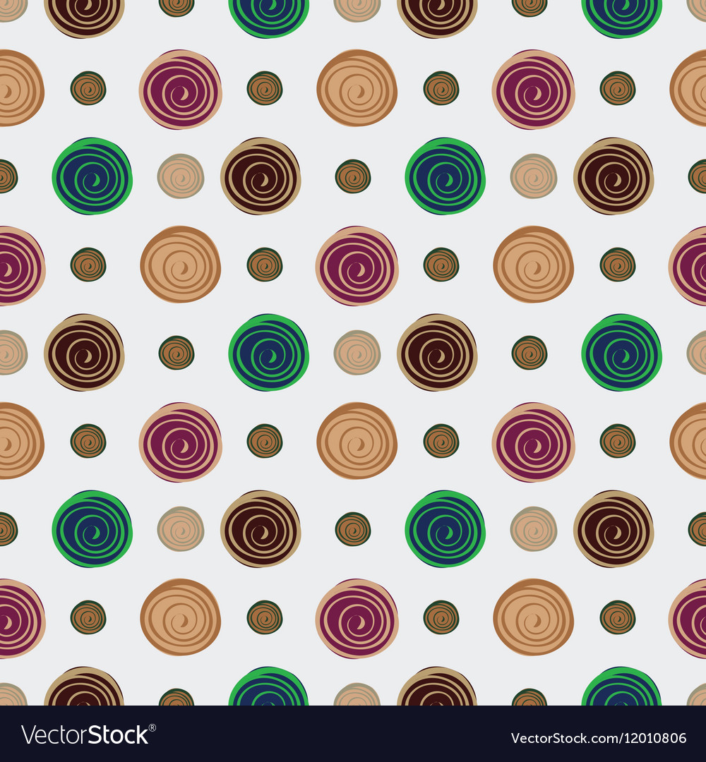Abstract circles seamless pattern background Vector Image