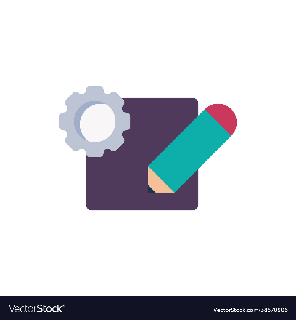 Edit icon design Royalty Free Vector Image - VectorStock