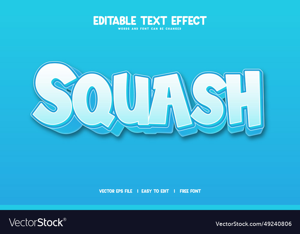 Editable text effect free Royalty Free Vector Image