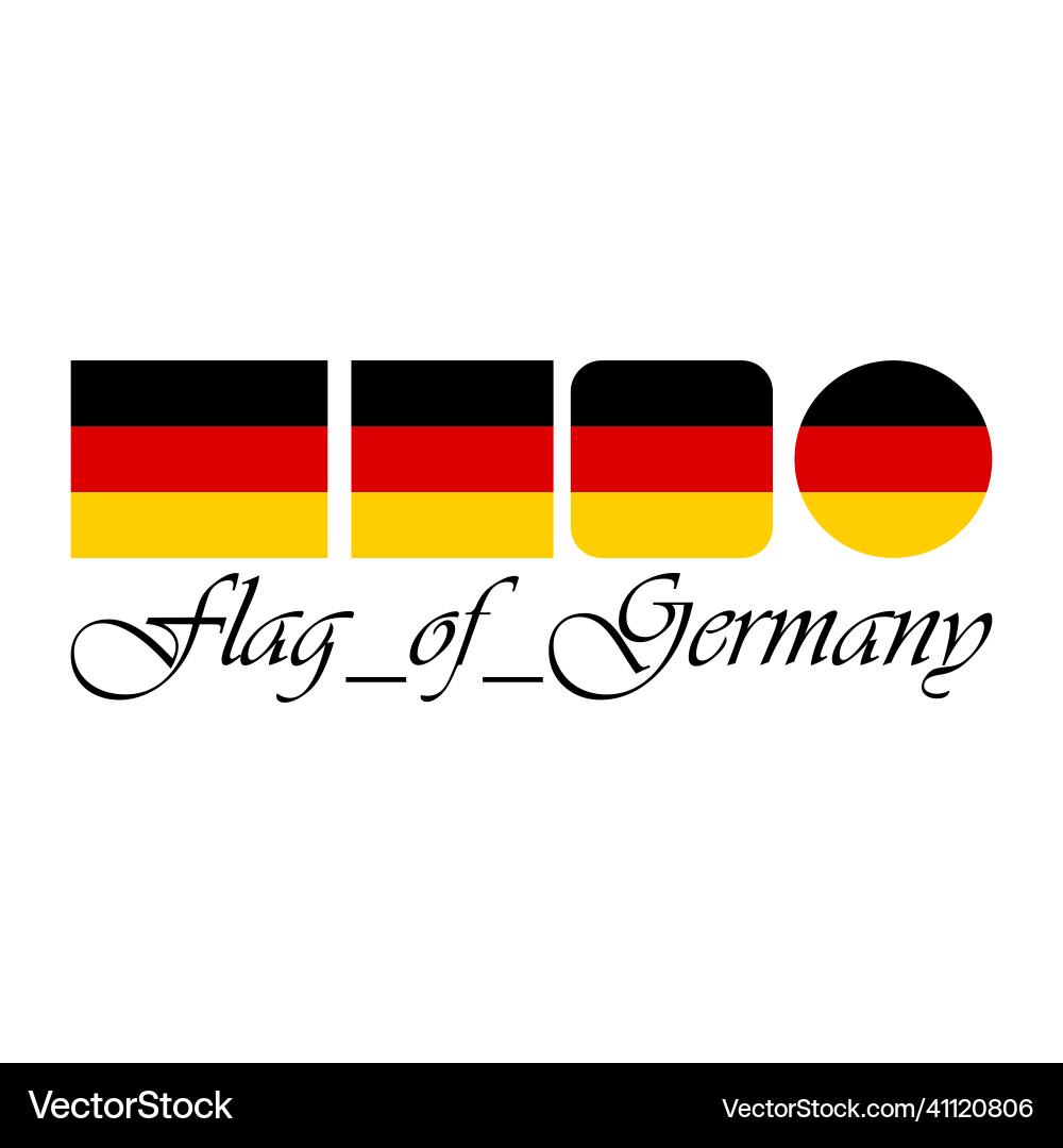 Flag of germany nation design artwork Royalty Free Vector