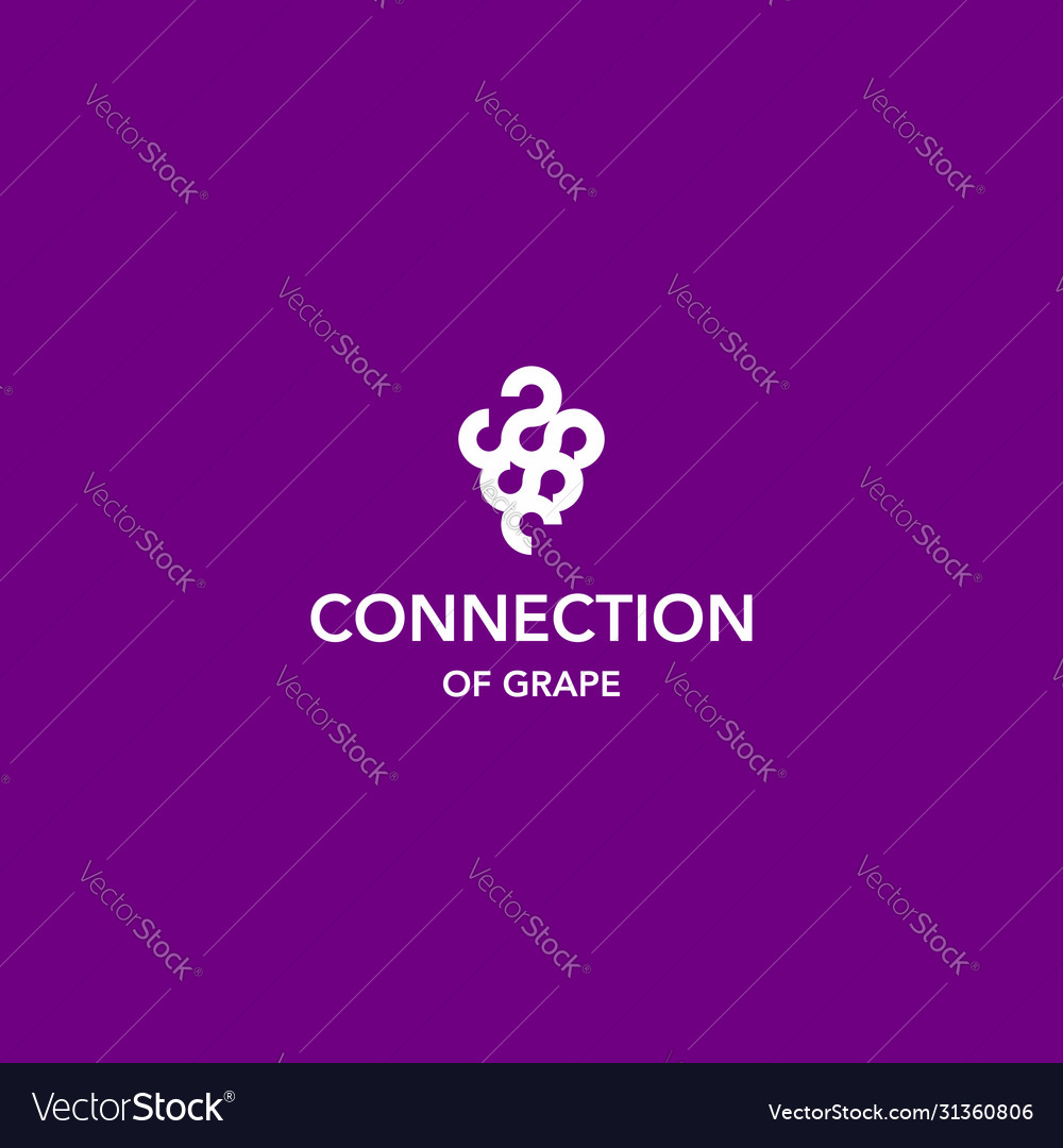 Grape logo Royalty Free Vector Image - VectorStock