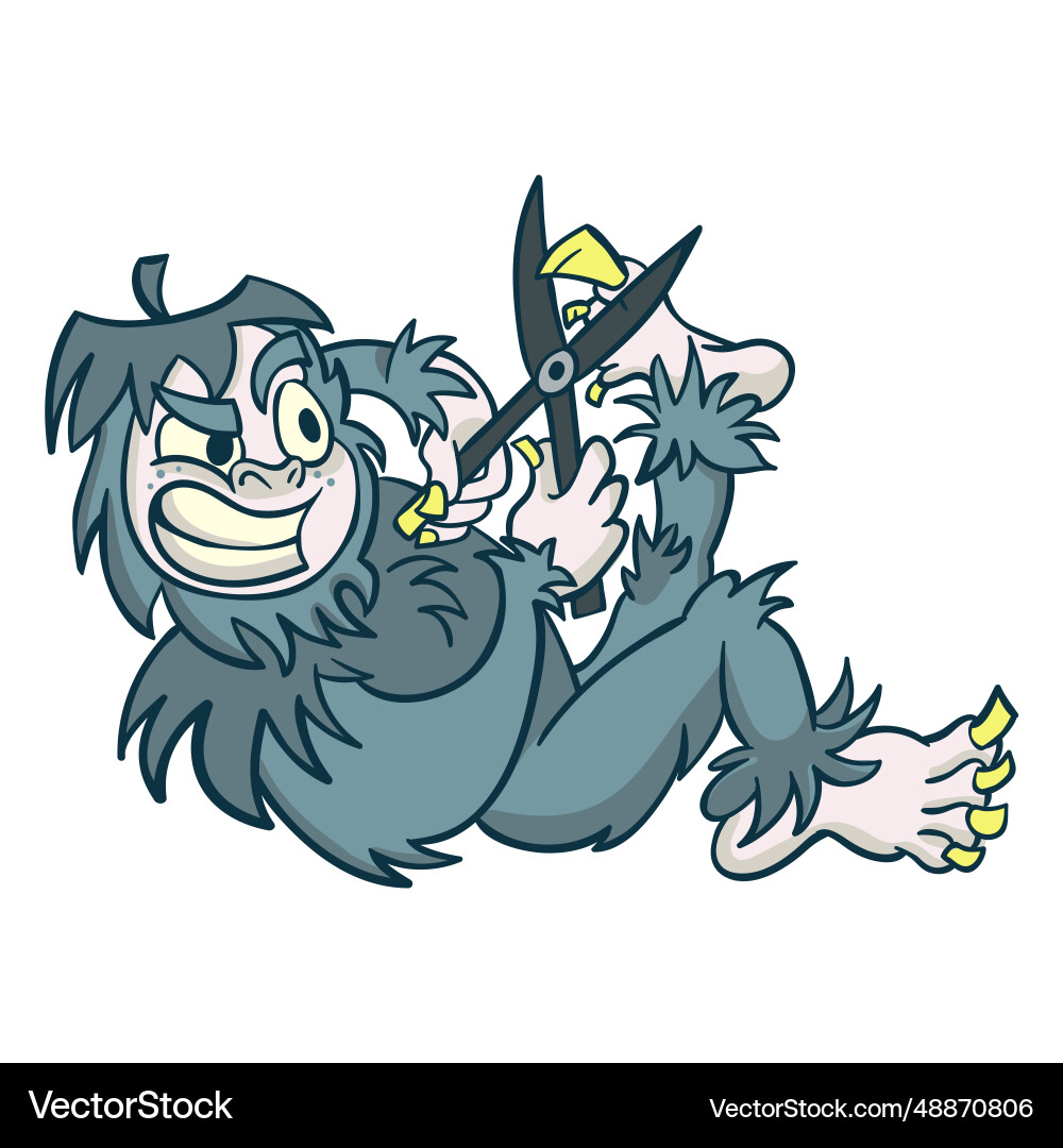 Grinning yeti Royalty Free Vector Image - VectorStock