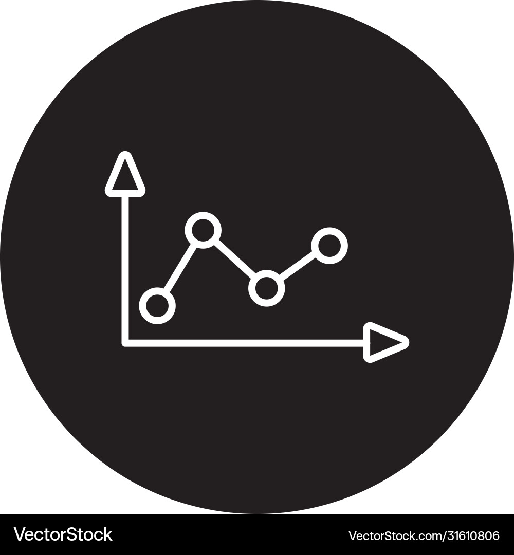 Infographic statistics bars with arrow line style Vector Image