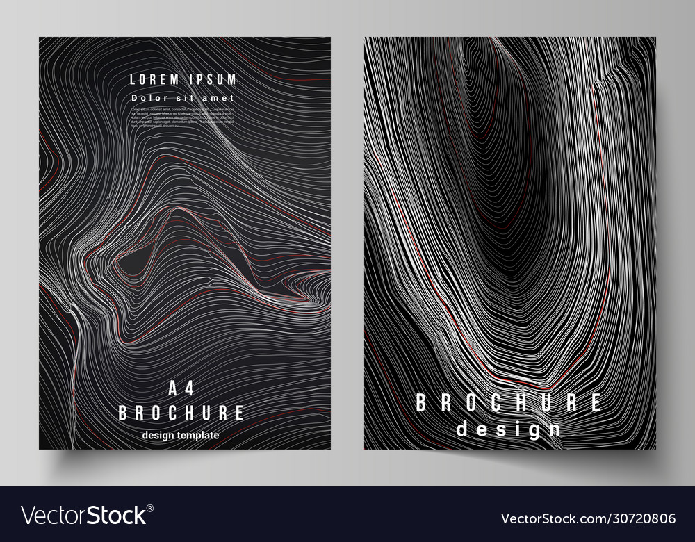 Layout a4 format modern Royalty Free Vector Image